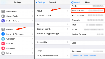 How to find your iPhone's Serial Number