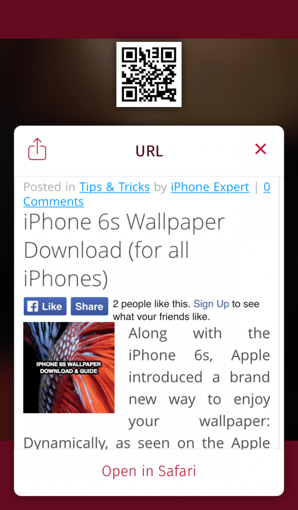 How to Scan a QR Code on Your iPhone