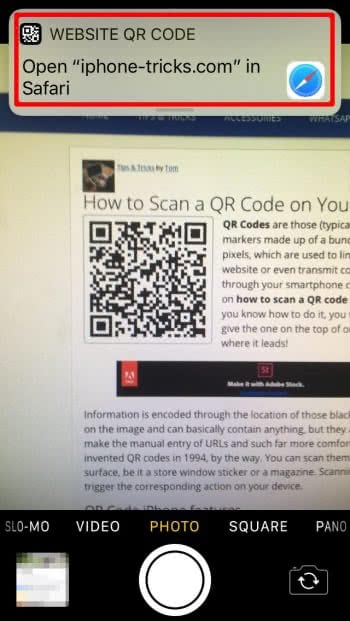 How to Scan a QR Code on Your iPhone