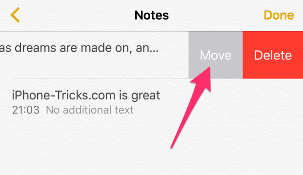 How to Use Folders in the Notes App - iPhone-Tricks.com