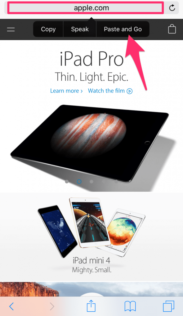 Quickly Open URLs in Safari on iPhone - iPhone-Tricks.com