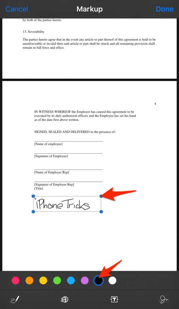 How to Sign Documents on iPhone & iPad Using The Mail App
