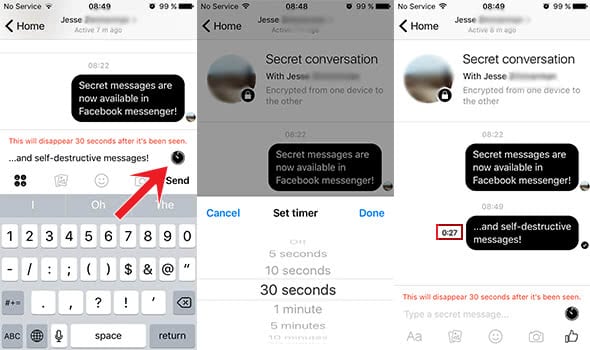 Facebook Messenger – Secret Chat & Self-Destructive Message
