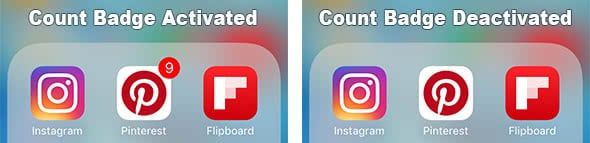 Turn Off The Count Badge For Single Apps