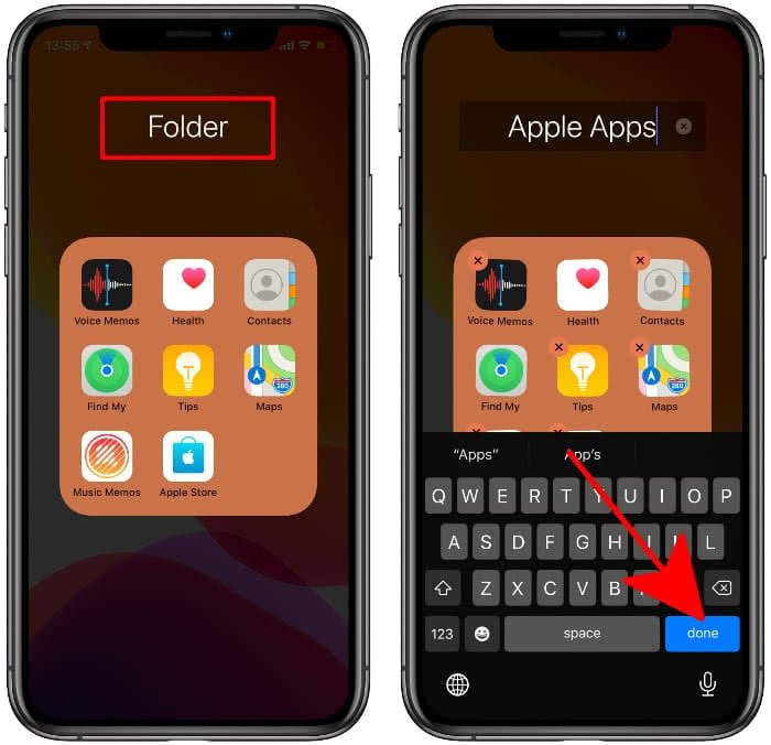 Rename Folders On IPhone Faster Using 3D Touch