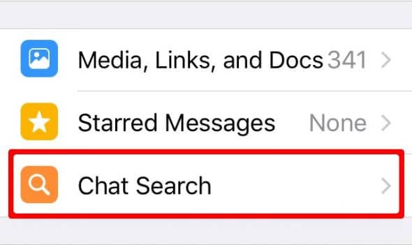 How To Search WhatsApp Chats