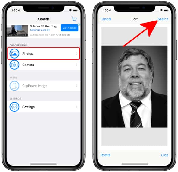 Reverse Image Search On iPhone