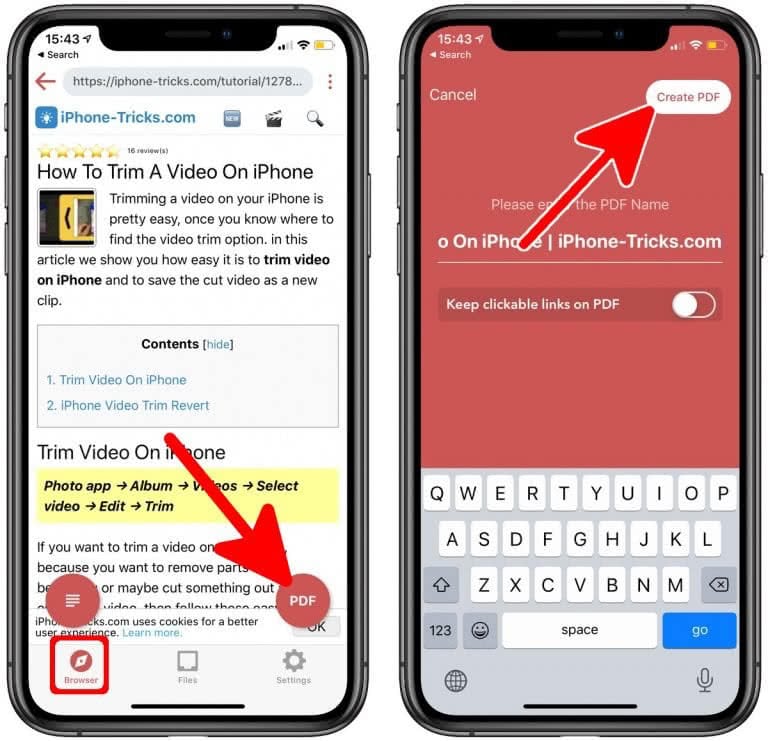 How To Create PDF On iPhone – Photos, Documents & Websites